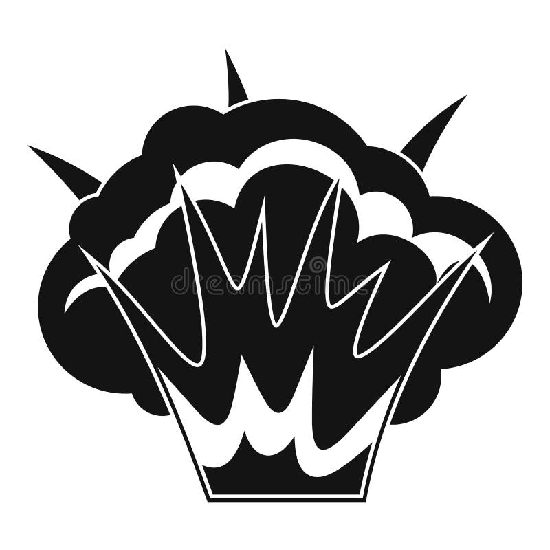 Projectile Explosion Icon White Stock Vector - Illustration of ...