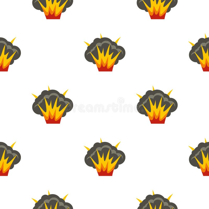 Projectile Explosion Pattern Seamless Stock Vector - Illustration of ...