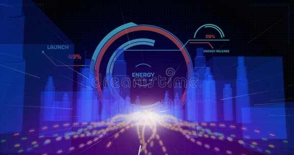 Projecting Circular Energy Display in Simulation, with Bar Graphs ...