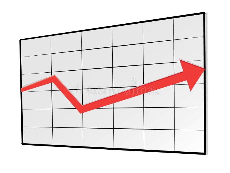 Projection Chart Vector Illustration Stock Vector - Illustration of ...