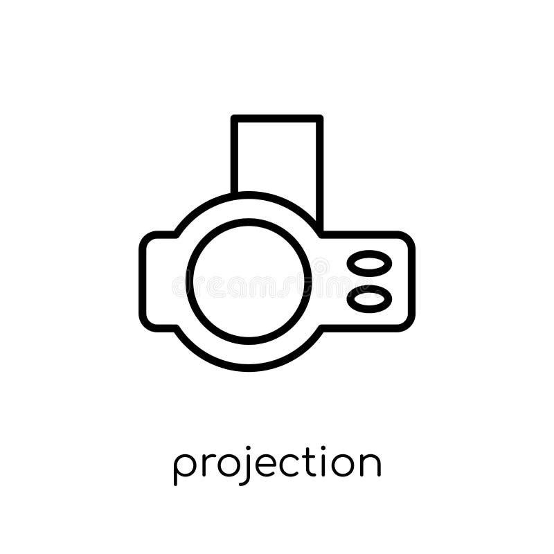 Projection Icon from Collection. Stock Vector - Illustration of project ...