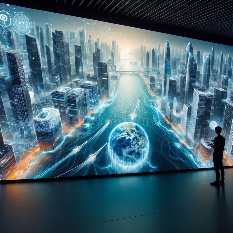 Projection Mapping Dynamic Projection Mapping Transforms Wall Stock
