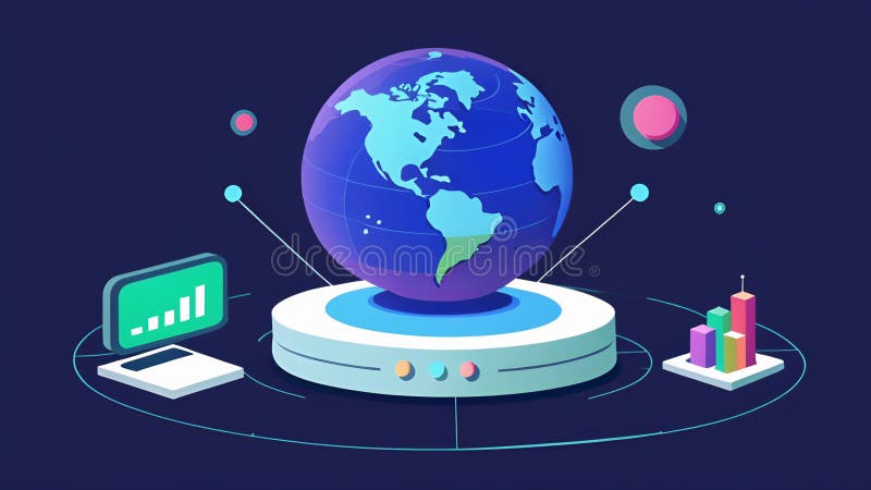 A Projection Mapping Installation Illuminating a Plain Globe with ...