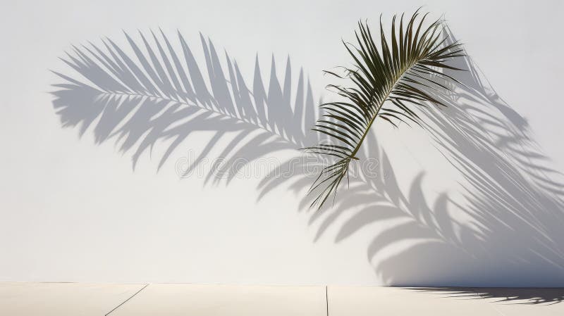 Projection Palm Tree Shadow Overlay Stock Illustration - Illustration ...