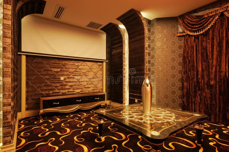 The projection room stock image. Image of interior, expensive - 22249511