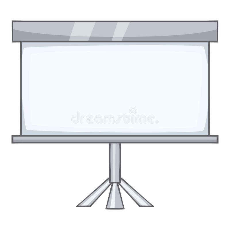 Projection Screen Icon, Cartoon Style Stock Vector - Illustration of ...