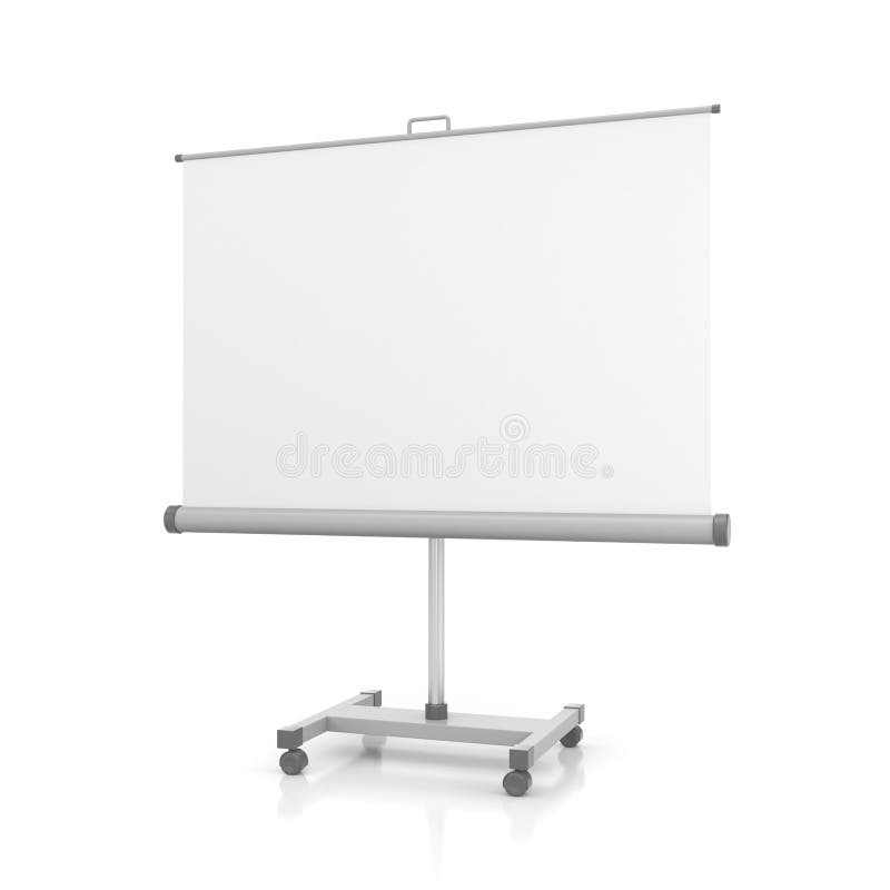 Projection Screen or Whiteboard Stock Illustration - Illustration of ...