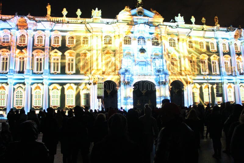 Projection Spectacle of 3D-mapping by the Meshplash Team at the Light ...