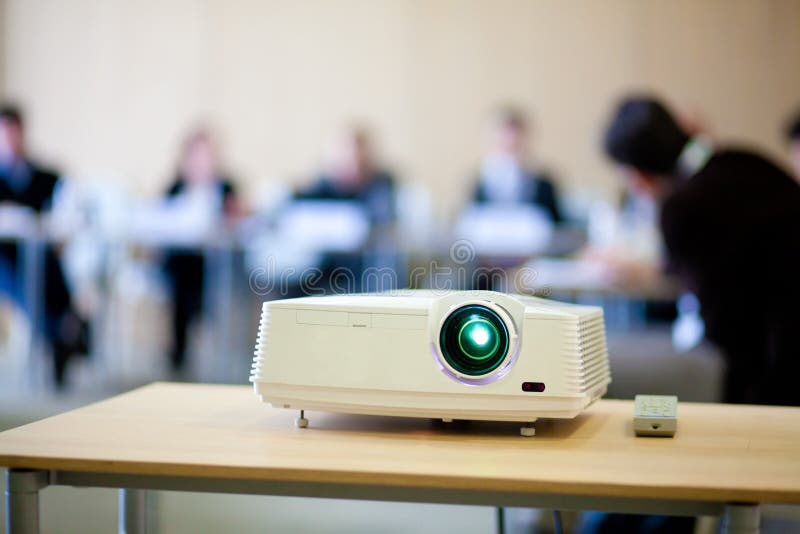 Projector and Laptop stock image. Image of corporate, teaching - 3443303