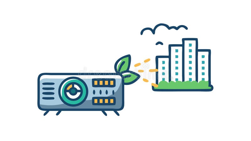 Projector With Calendar Icon Scheduling Event Planning Time Management Vector Design