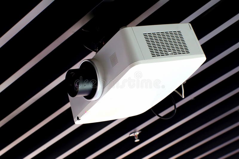 Projector on ceiling stock image. Image of ceiling, equipment - 40162533