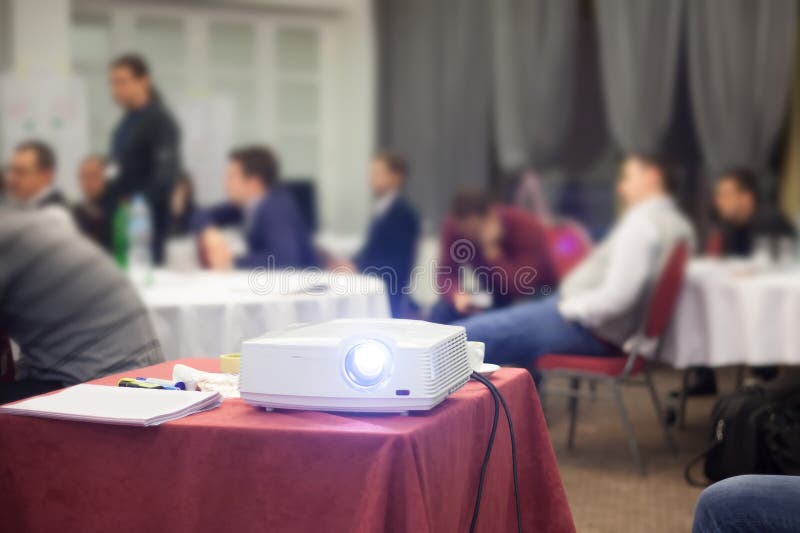 Projector at conference stock photo. Image of congress - 47996360