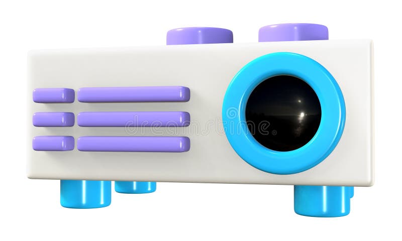Projector 3d Icon Transparent Illustration Stock Image - Illustration ...