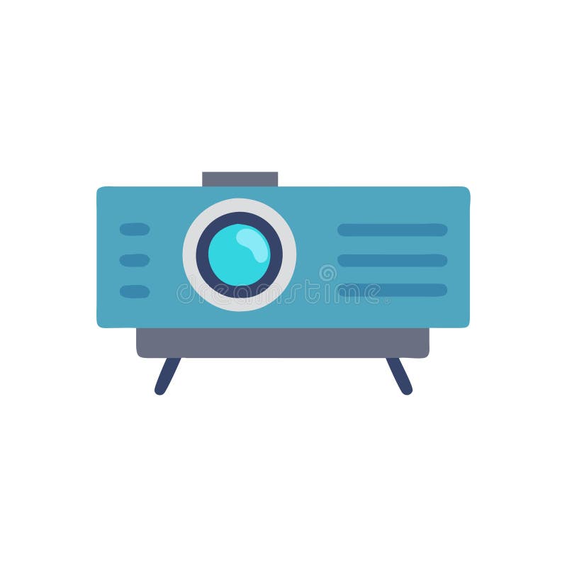 Projector Icon, Cartoon Style Stock Vector - Illustration of business ...