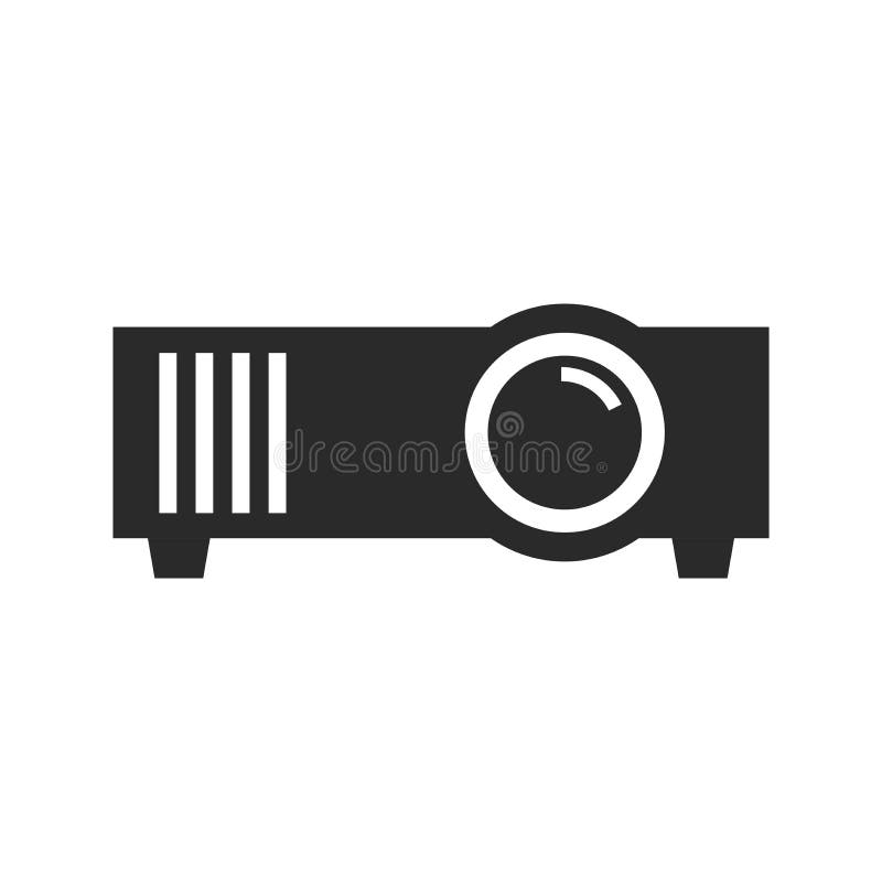 Projector icon stock vector. Illustration of icon, media - 258694654
