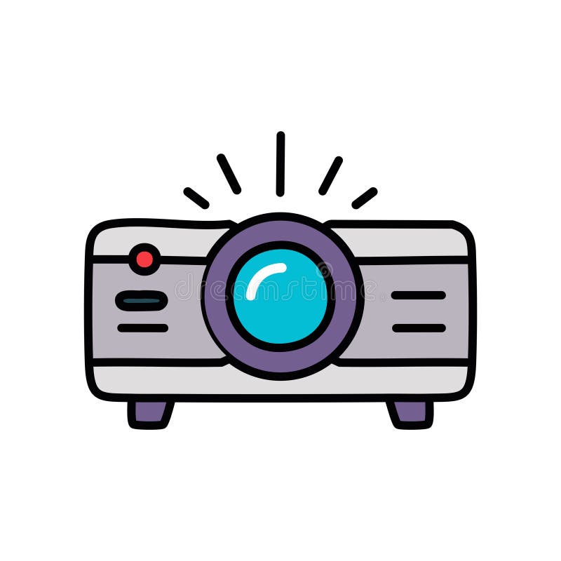 Projector Icon. Flat Illustration of Projector Vector Icon for Web ...