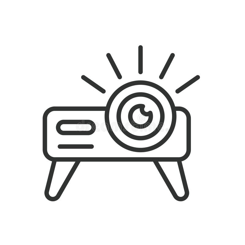 Projector Icon, Cartoon Style Stock Vector - Illustration of business ...