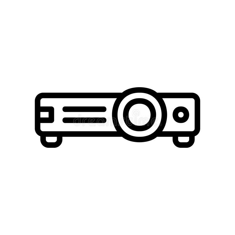 Projector Icon in Line Style about Multimedia for Any Projects Stock ...