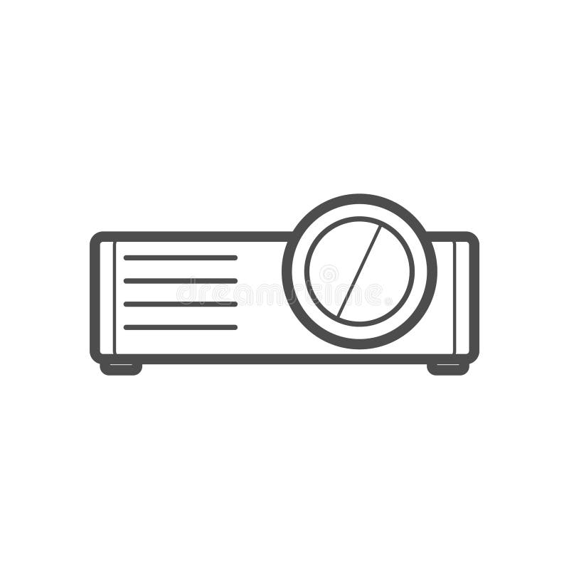 Projector icon stock vector. Illustration of envelop - 86710227