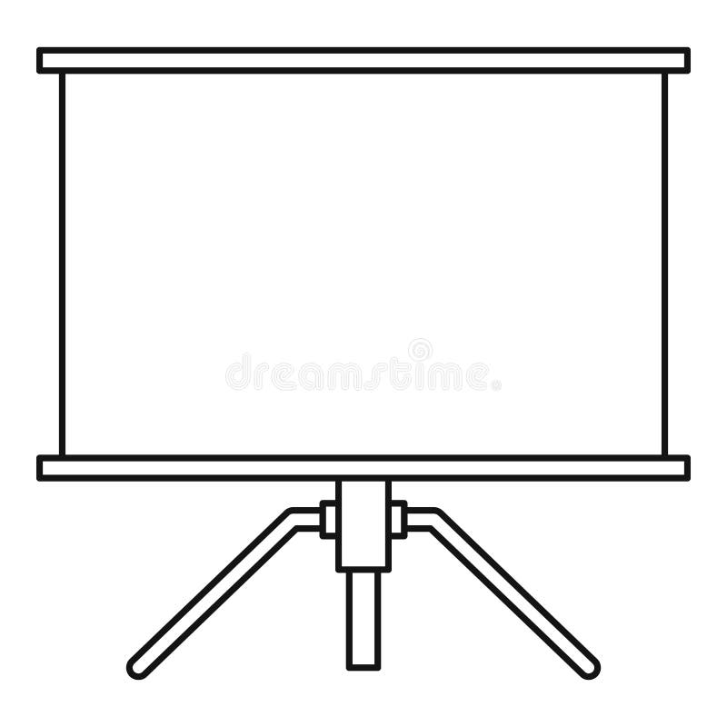 Projector Icon, Outline Style Stock Vector - Illustration of empty ...