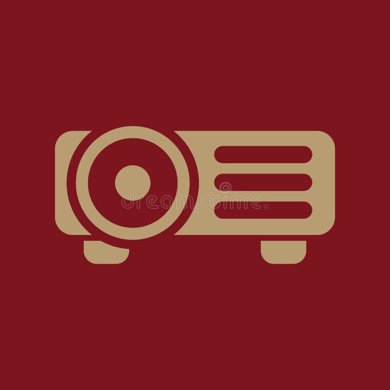 The Projector Icon. Presentation Symbol Stock Vector - Illustration of ...