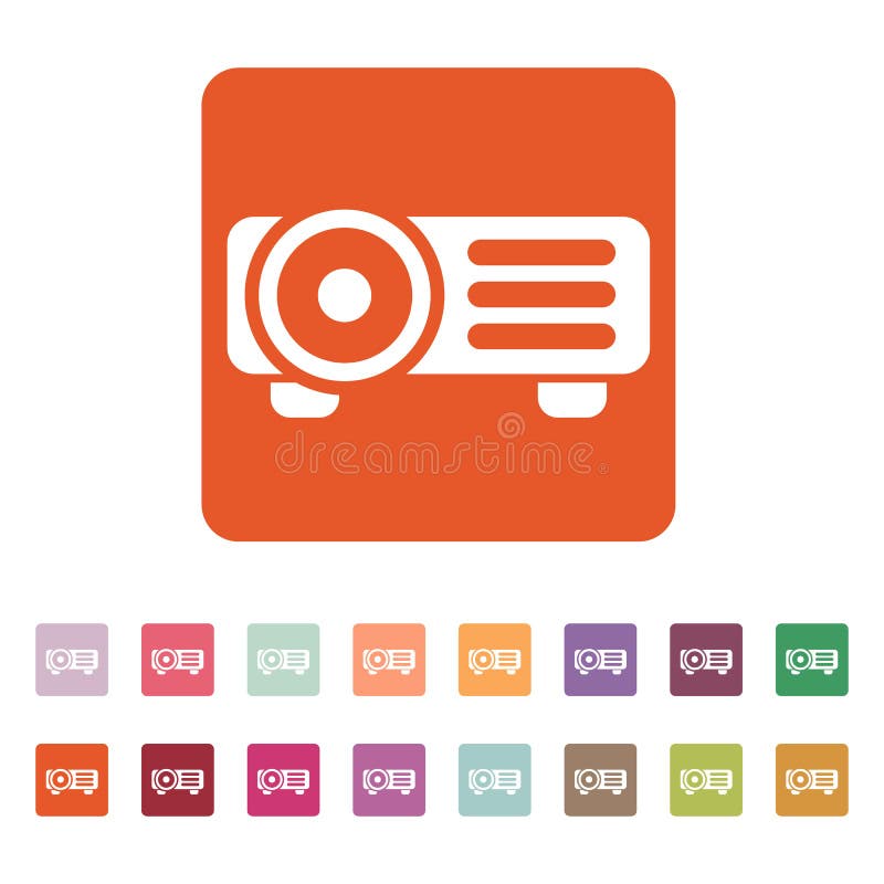 The Projector Icon. Presentation Symbol Stock Vector - Illustration of ...