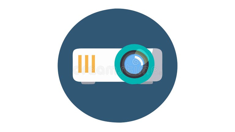 Projector Icon for Presentations and Media, Essential Office Graphic ...