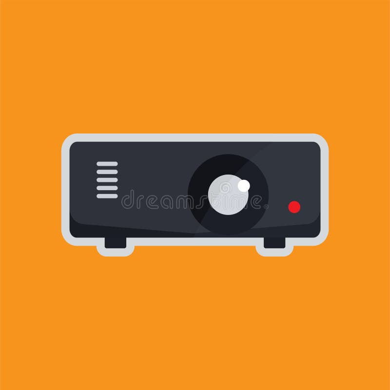 Projector Icon. Icon Related To Electronic, Technology. Flat Icon Style Stock Vector ...