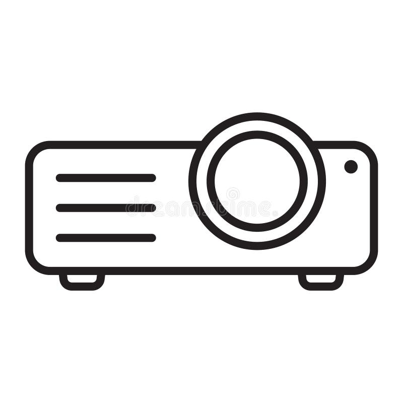 Projector Icon. Vector Design Illustration Stock Vector - Illustration ...