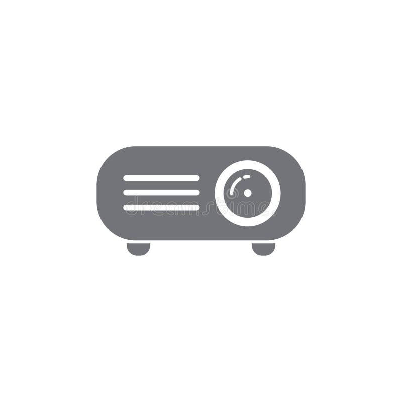Projector Icon. Vector Illustration Decorative Design Stock Vector ...
