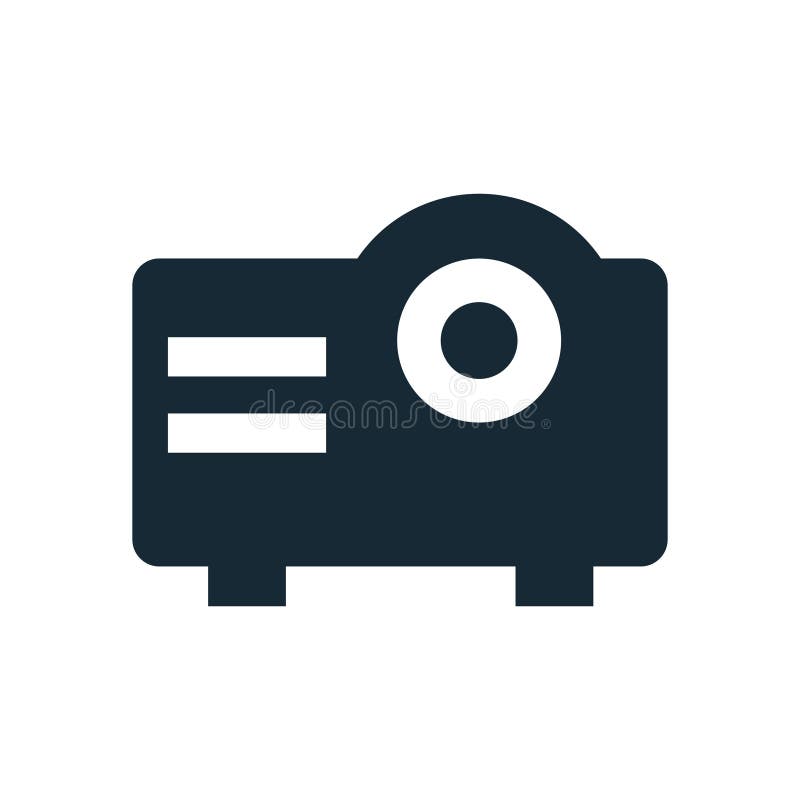Projector Icon Vector Logo Template Stock Vector - Illustration of ...