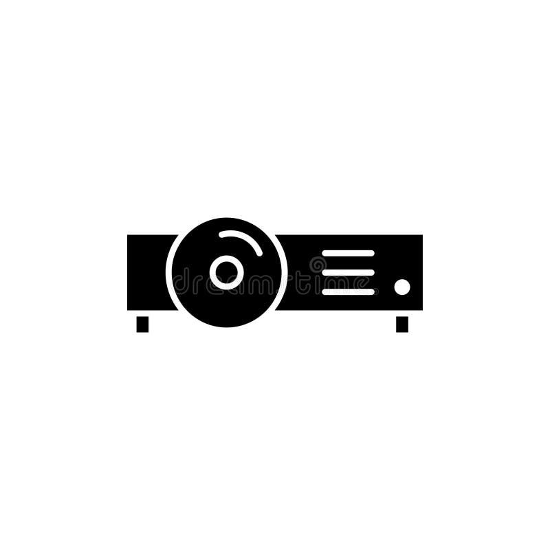 Projector Icon Set. Cinema Screen Projector Machine Vector Symbol ...