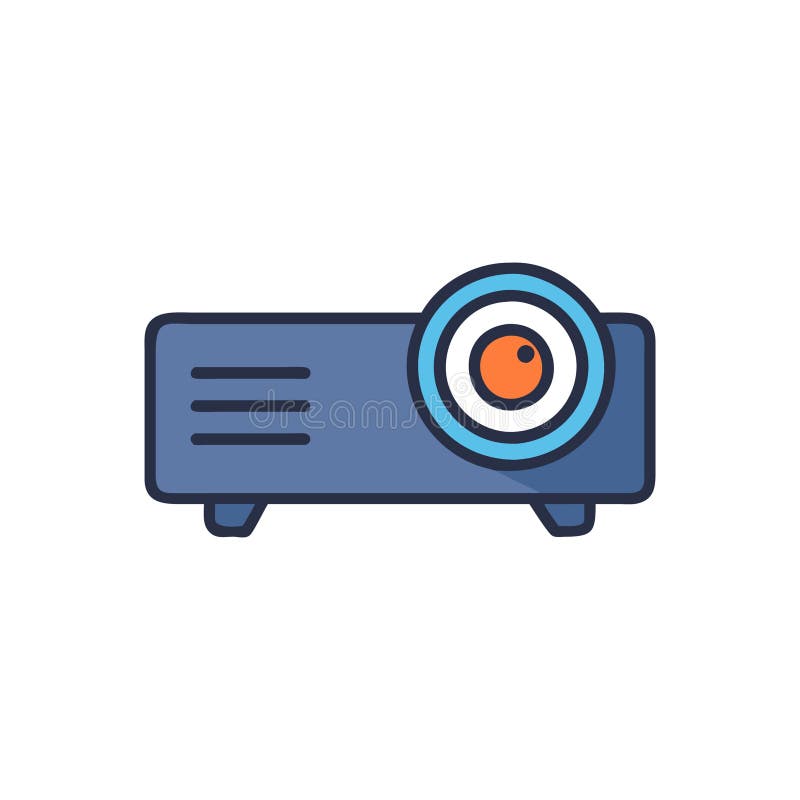 Projector Icon for Academic Presentations Stock Photo - Illustration of ...