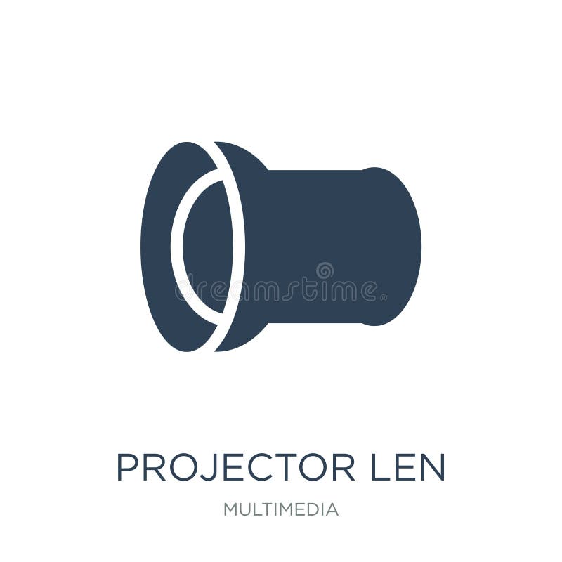 Projector Len Icon in Trendy Design Style. Projector Len Icon Isolated ...