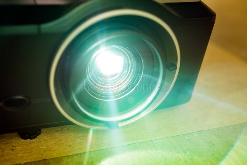 Projector Lens, Projector Light, Training and Workshop Stock Image ...