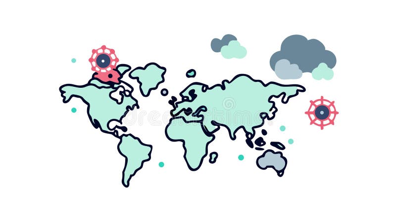 Projector with Light Beam and Data Flow, Vector Design Generative AI Stock Vector - Illustration ...