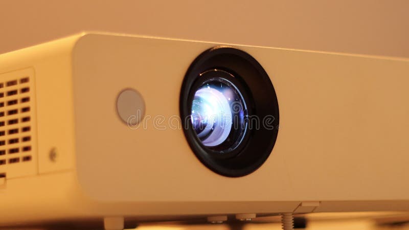 The Projector with Light for Presentation in a Dark Room Presentation ...