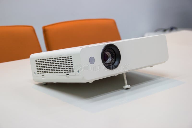 Projector in meeting room stock photo. Image of equipment - 111403236