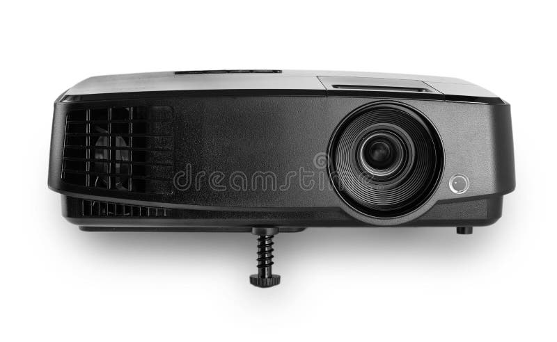 Projector Multimedia Black Colour Stock Image - Image of multimedia ...