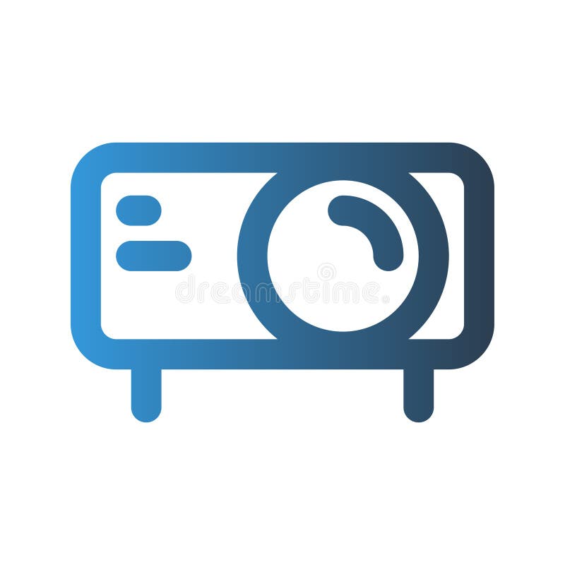 Projector Outline Icon. with Gradient Colors Suitable for Interfaces ...