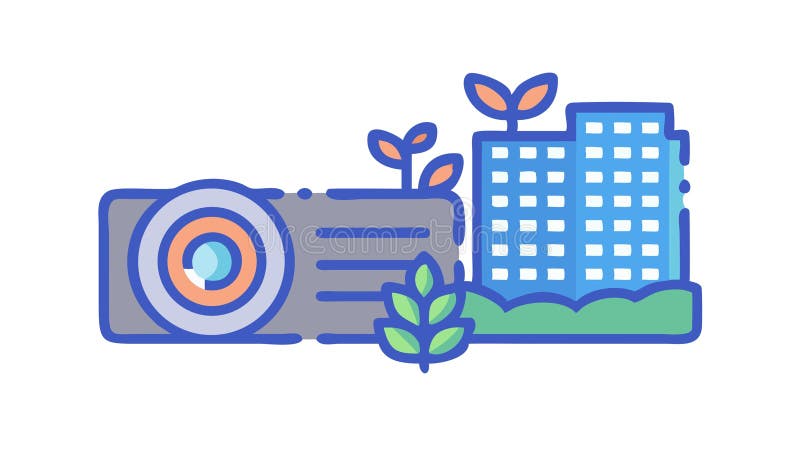 Projector with Person Icon, User Interface, Profile, Human Resources ...