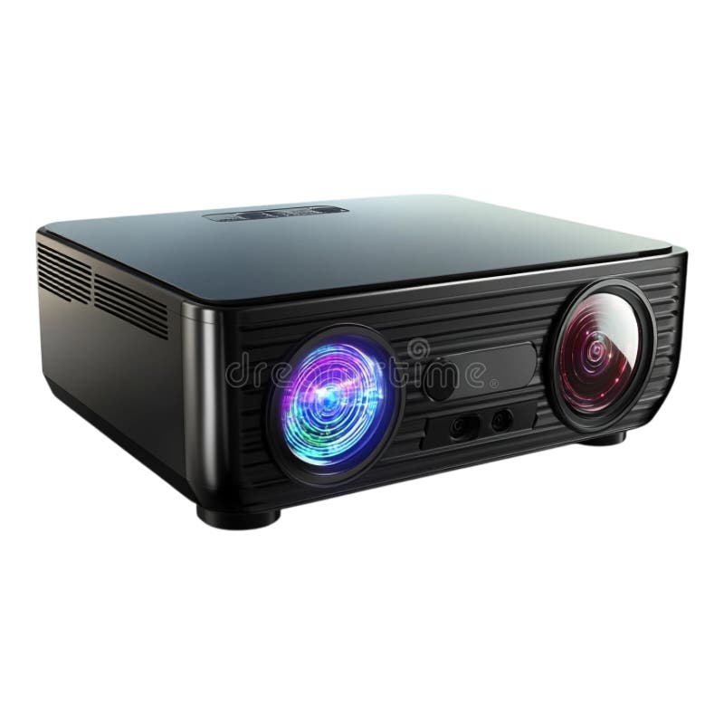 PNG Projector Against Transparent Background Stock Illustration ...