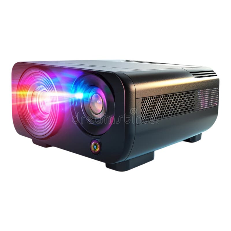 PNG Projector Against Transparent Background Stock Illustration ...