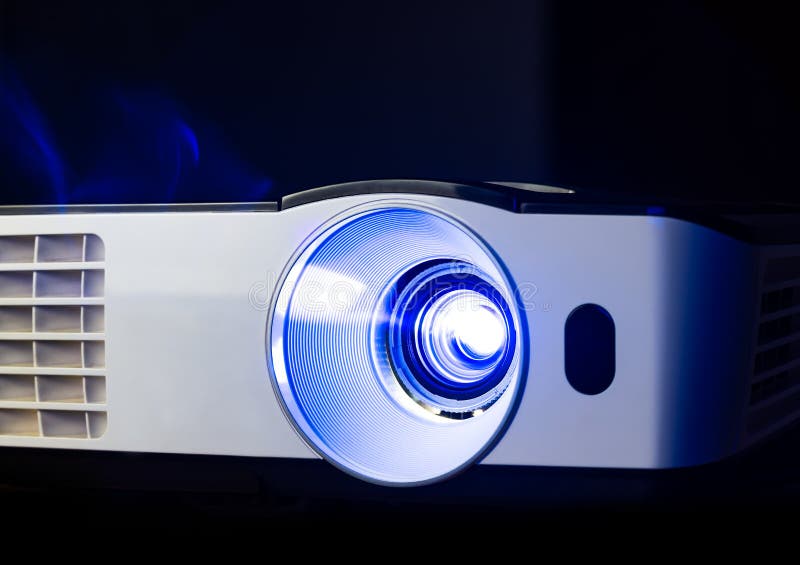 Projector for presentation stock image. Image of visual - 46198855