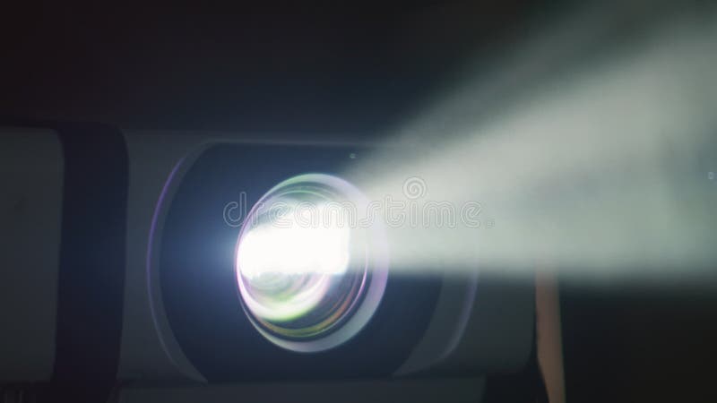 Projector Provides Colourful Beams for Transmitting Light Stock Footage ...