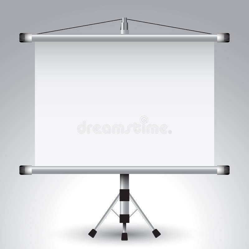 Projector roller screen stock vector. Illustration of banner - 23112940