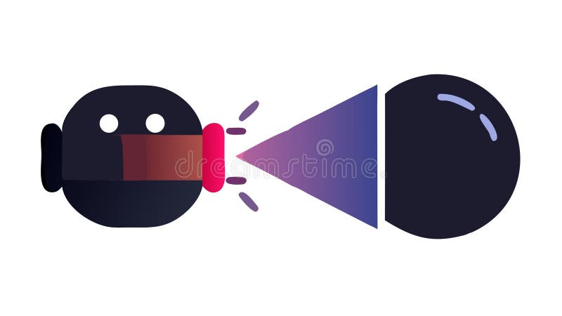 Projector or Scanning Light Beam, Vector Design Generative AI Stock ...