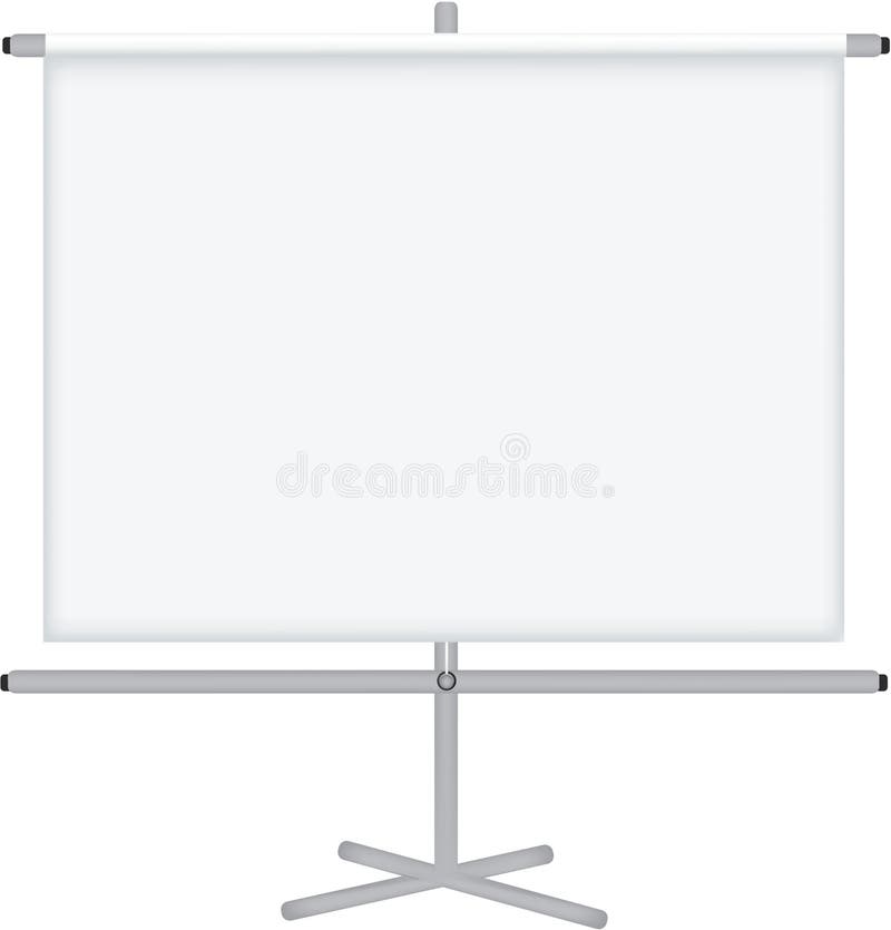 Projector screen stock illustration. Illustration of presentation - 1021809