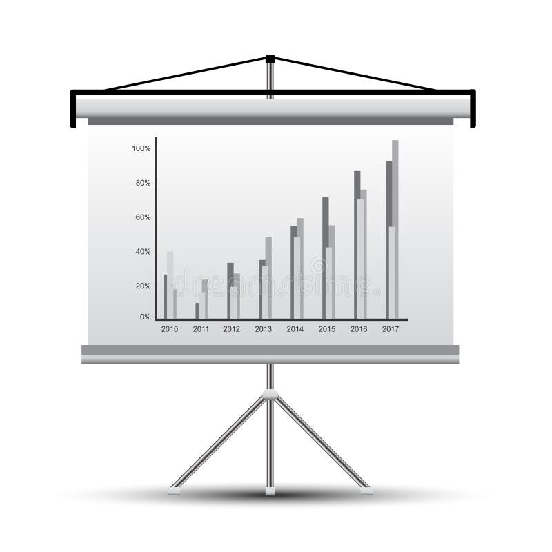 Projector screen stock vector. Illustration of grey, design - 28548718