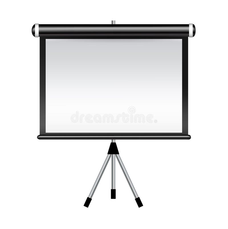 Presentation Projector Screen Stock Vector - Illustration of pull ...